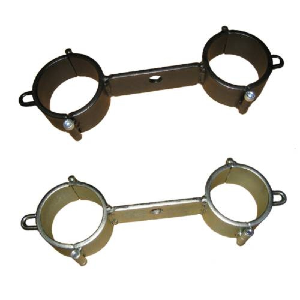Rigid Steel Bondage Cuffs * puppycages.co.uk * Steel Bondage Restraints
